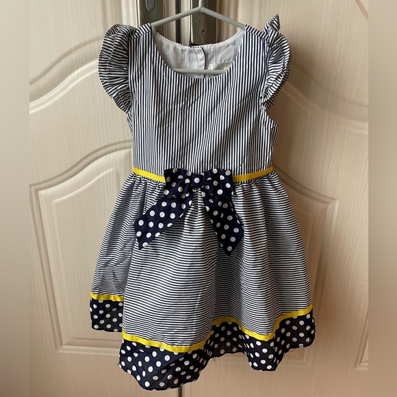 Rare Editions | Dresses | New Rare Editions Little Girl Dress Navy Blue ...